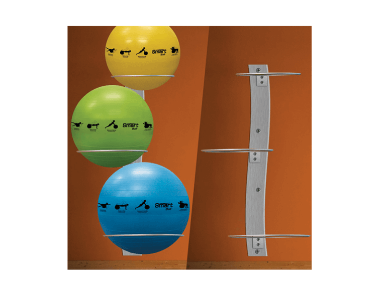 Wall-Mounted Stability Ball Rack Package